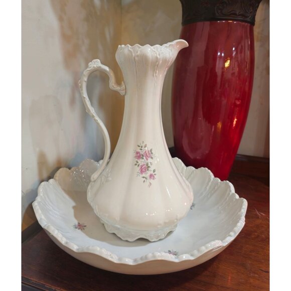 Unknown | Accents | Vintage Victorian Style Ceramic Wash Basin And ...